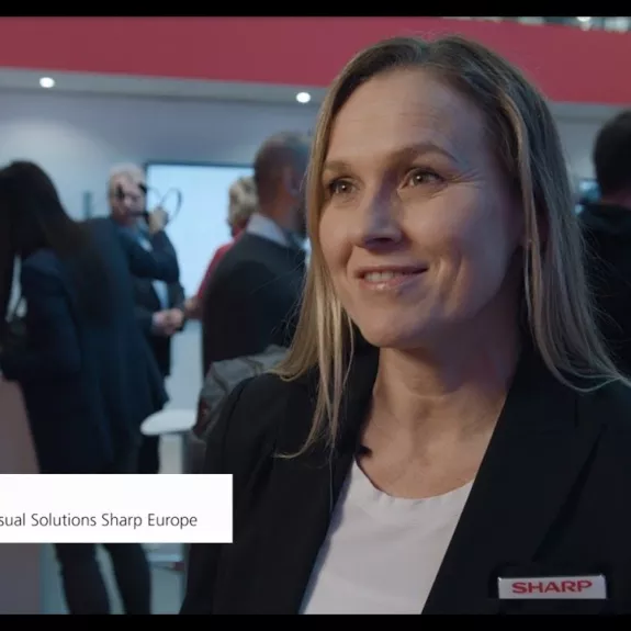 ISE 2019: pantalla de colaboración de Windows, BIG PAD y cartelería digital 4K | Sharp