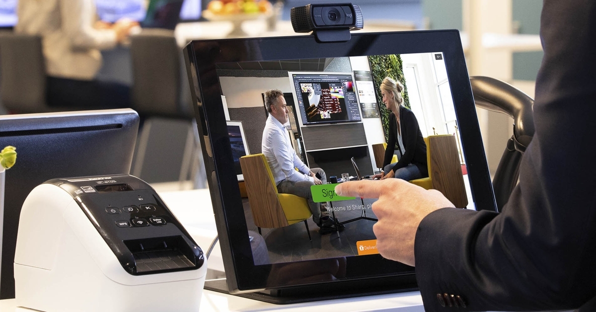 ¿Qué es el sistema de gestión de visitantes optimizado de Sharp? | Sharp