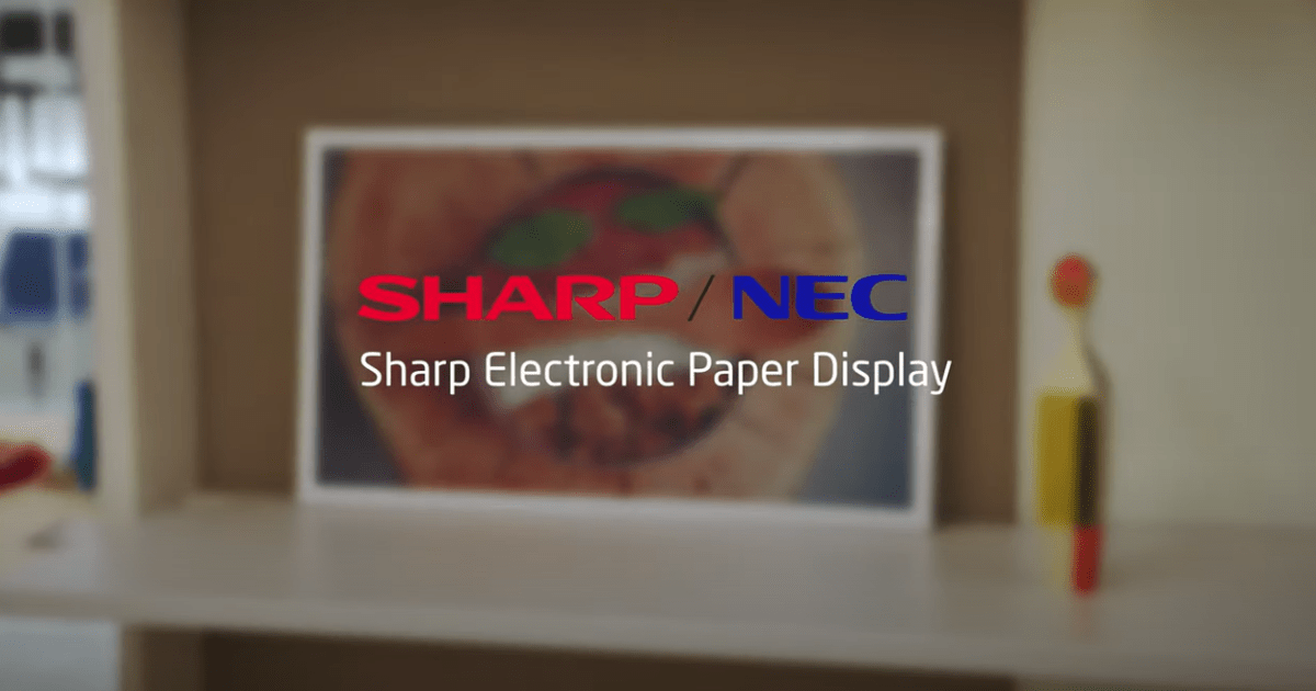 Las pantallas ePaper de Sharp se presentan en ISE 2024 | Sharp